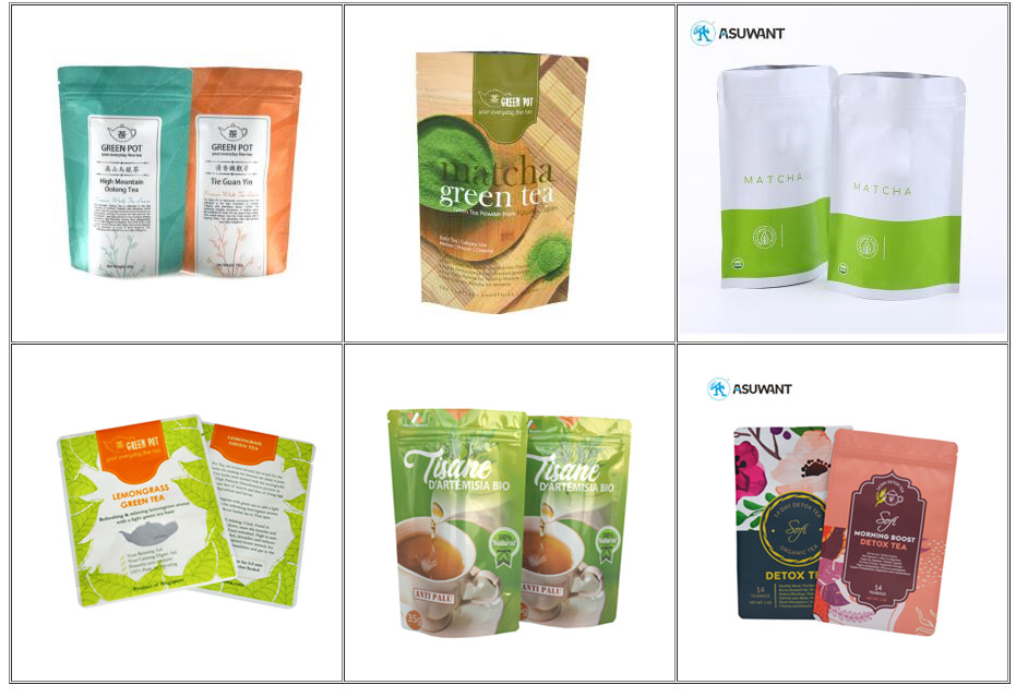 Custom Printed Single Serve Small Coffee Tea Sachet Packing Pouch ...